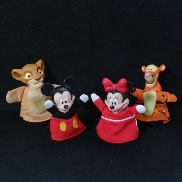 Disney | Toys | Disney Mickey Minnie Tigger Simba Puppets | Poshmark